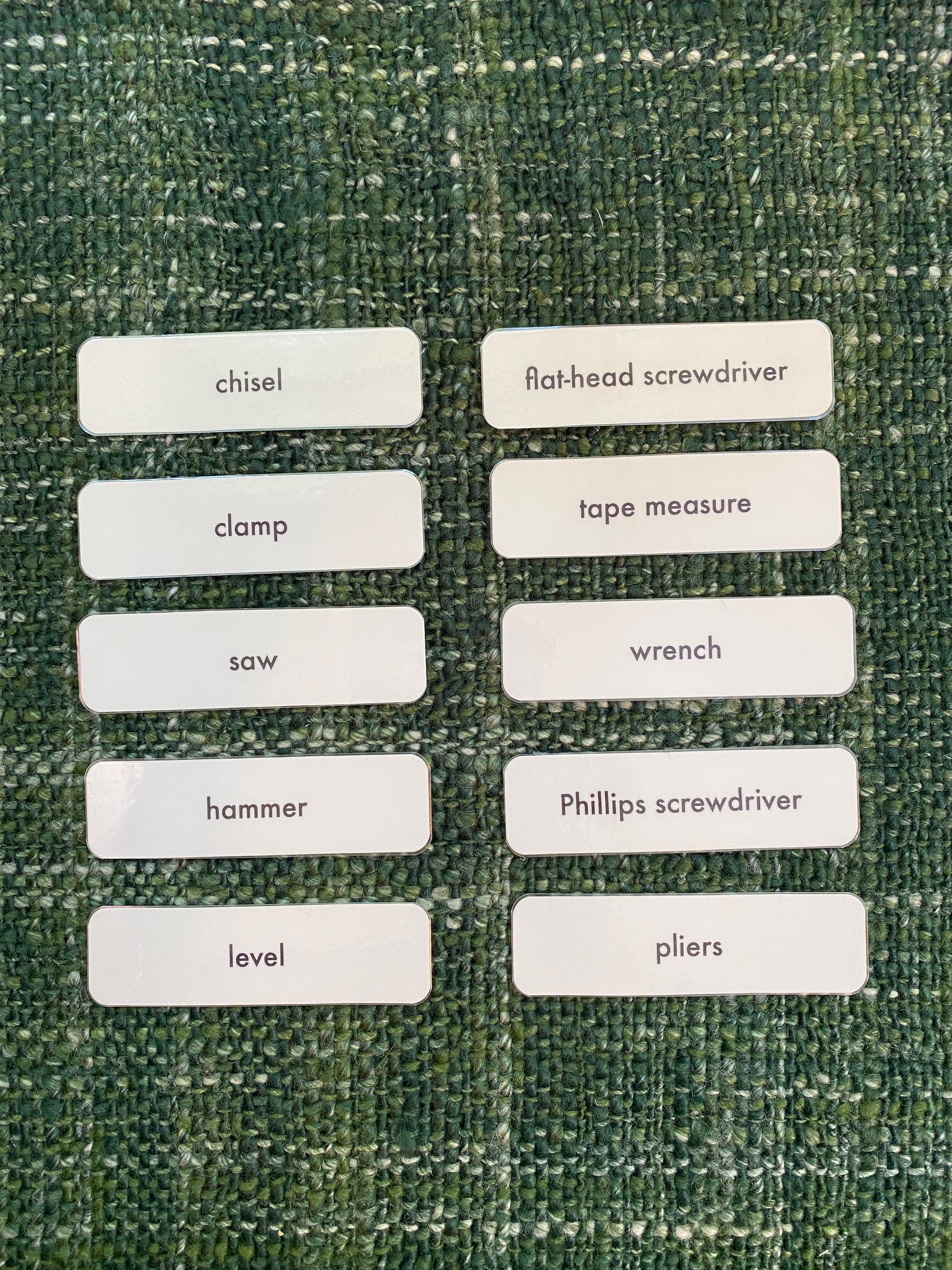 Tools 3-part Montessori Language Cards PDF - Etsy