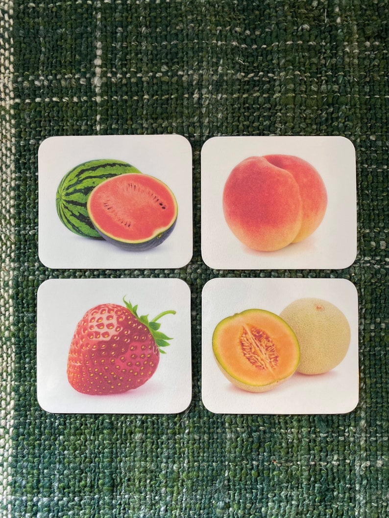 Fruit 3-part Montessori Language Cards PDF - Etsy
