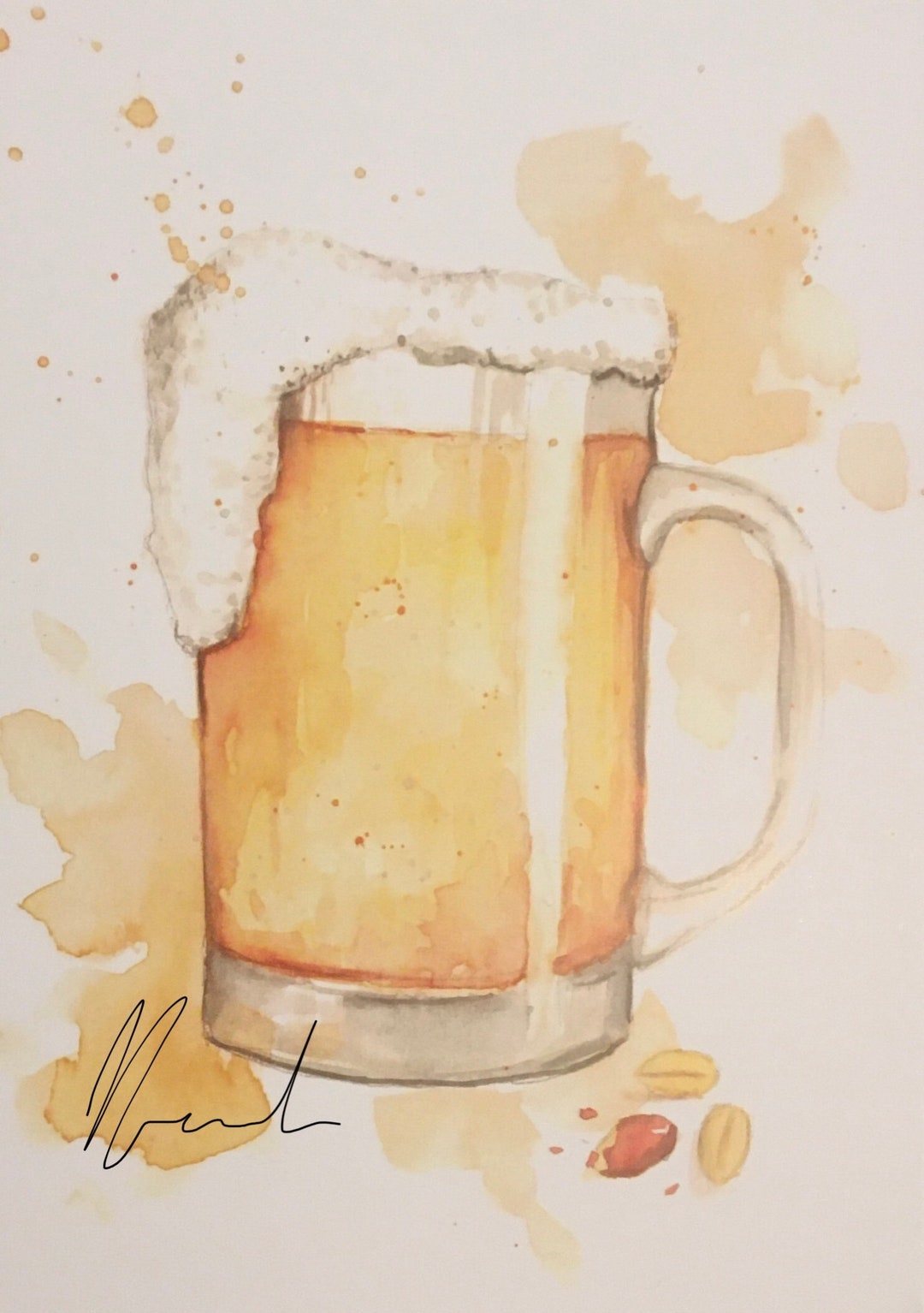 Beer Print, Kitchen Decor, Beer Poster, Beer Lover Gift, Beer Sign ...