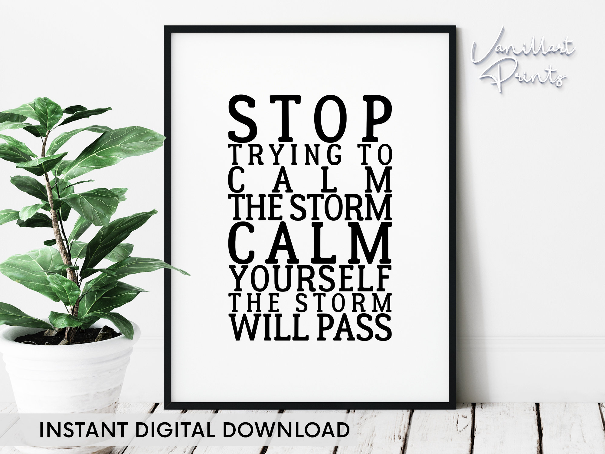 Stop Trying To Calm The Storm Calm Yourself The Storm Will | Etsy