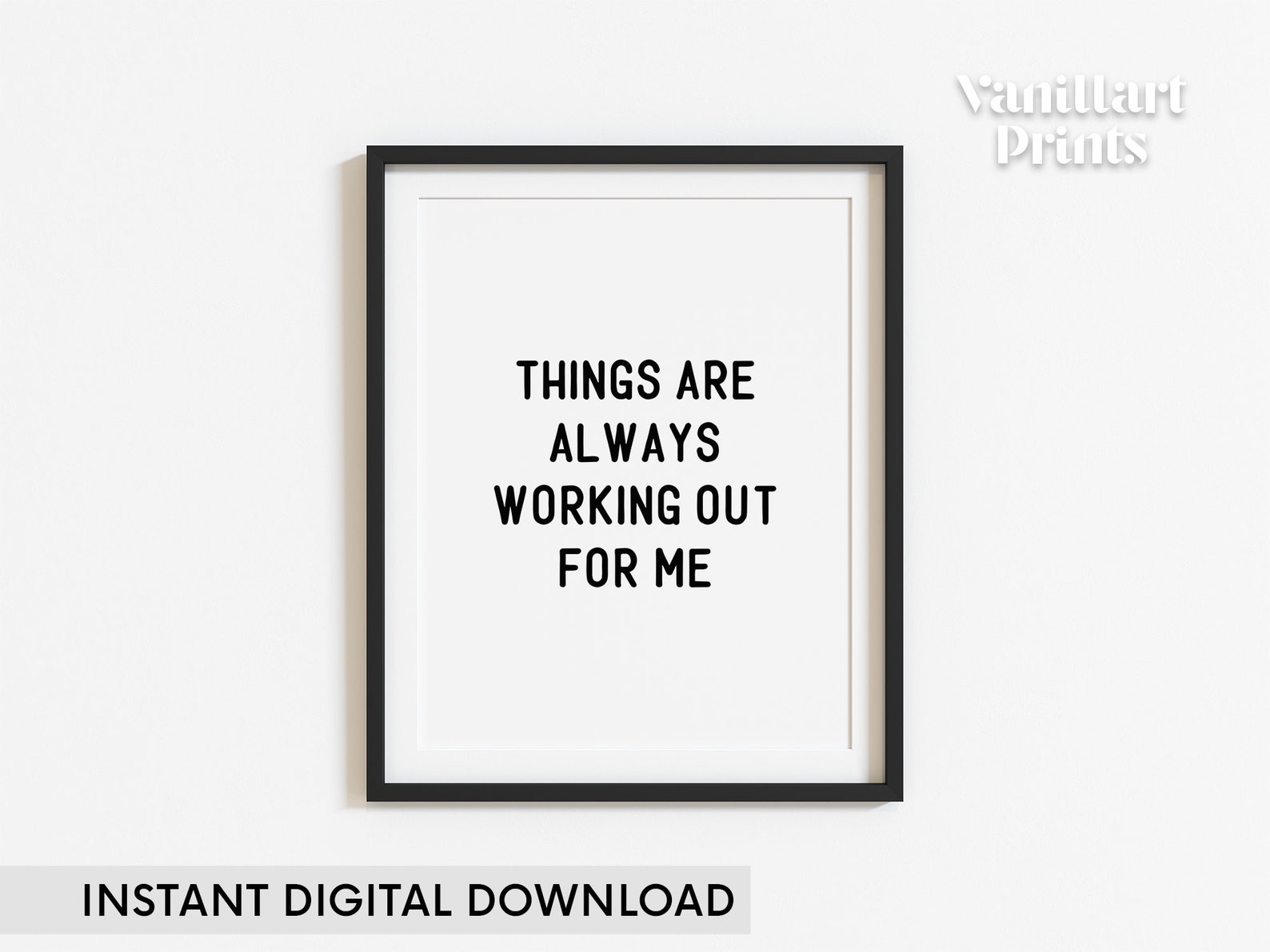 Things Are Always Working Out For Me Printable Affirmation | Etsy