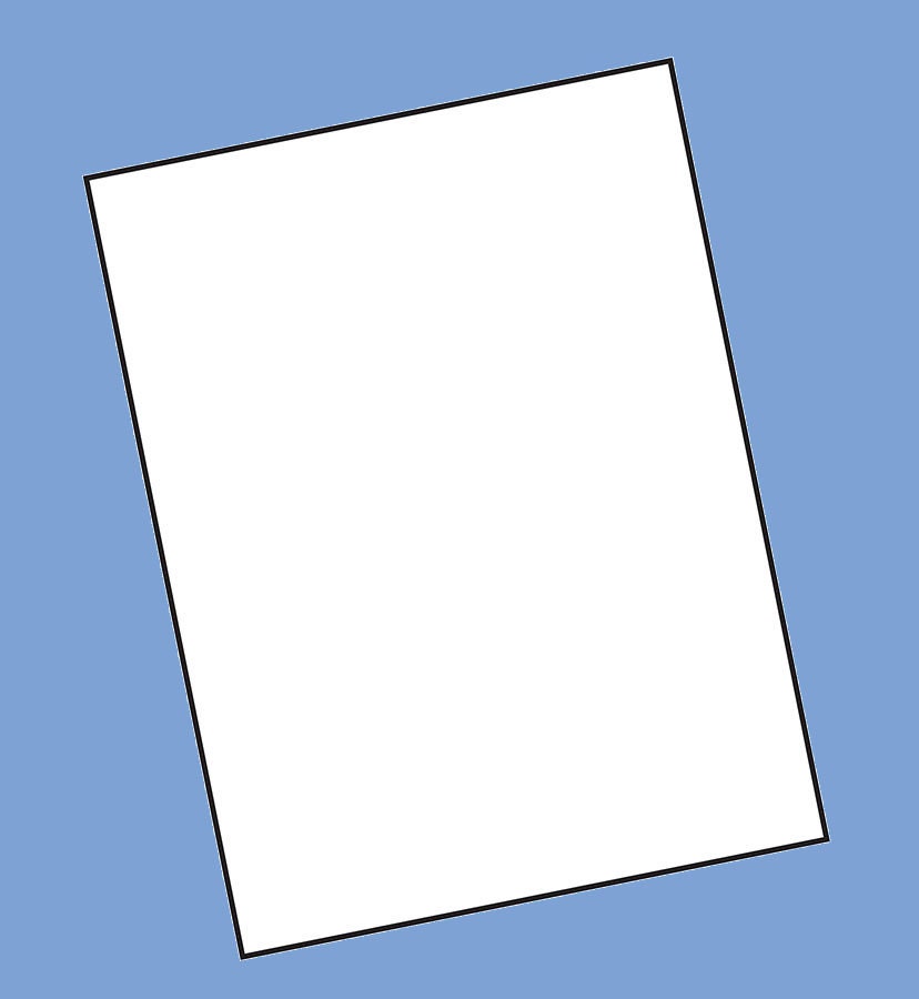 Blank Sticker Label 8.5X11 Rectangle 6 White Sheets (no Slit Face or ...