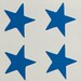 Stickers, Labels 108 Piece Blue 3/4" X 3/4" (0.75" X 0.75") Mini Star ...