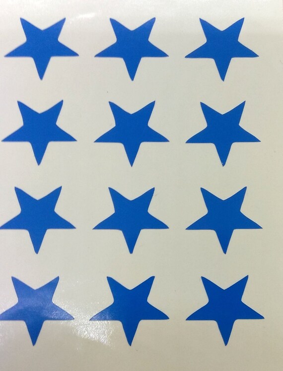Stickers Labels 108 Piece Blue 3/4 X 3/4 | Etsy