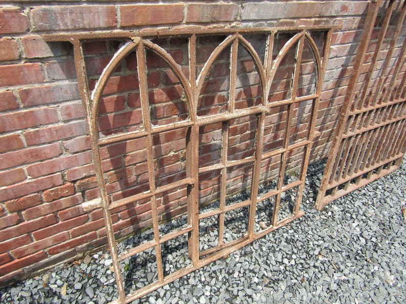 English Cast Iron Gothic Prison Cell Windows 1800s Garden Art - Etsy