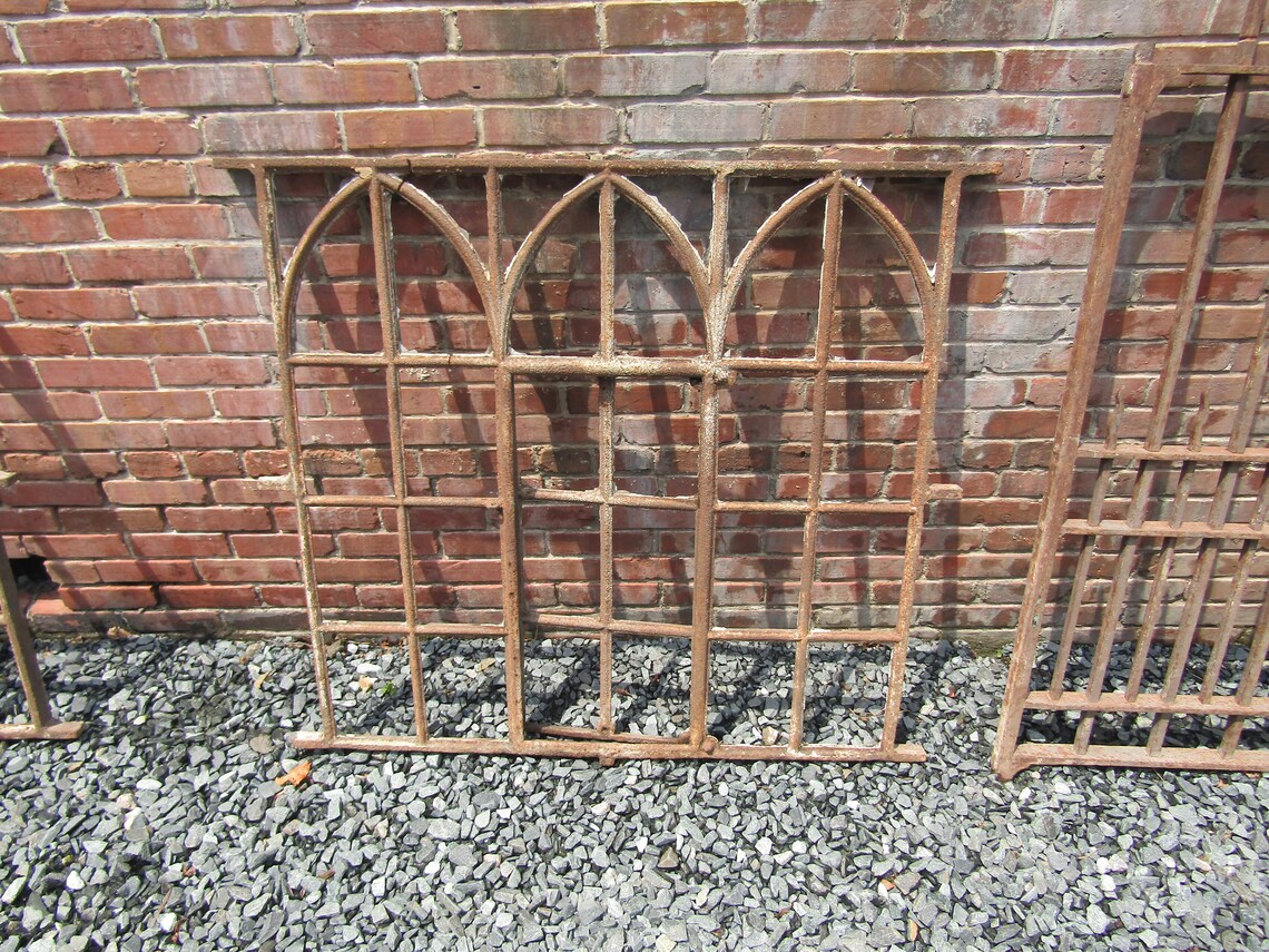 English Cast Iron Gothic Prison Cell Windows 1800s Garden Art - Etsy