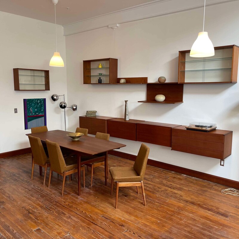 Mid Century Wall Unit - Etsy