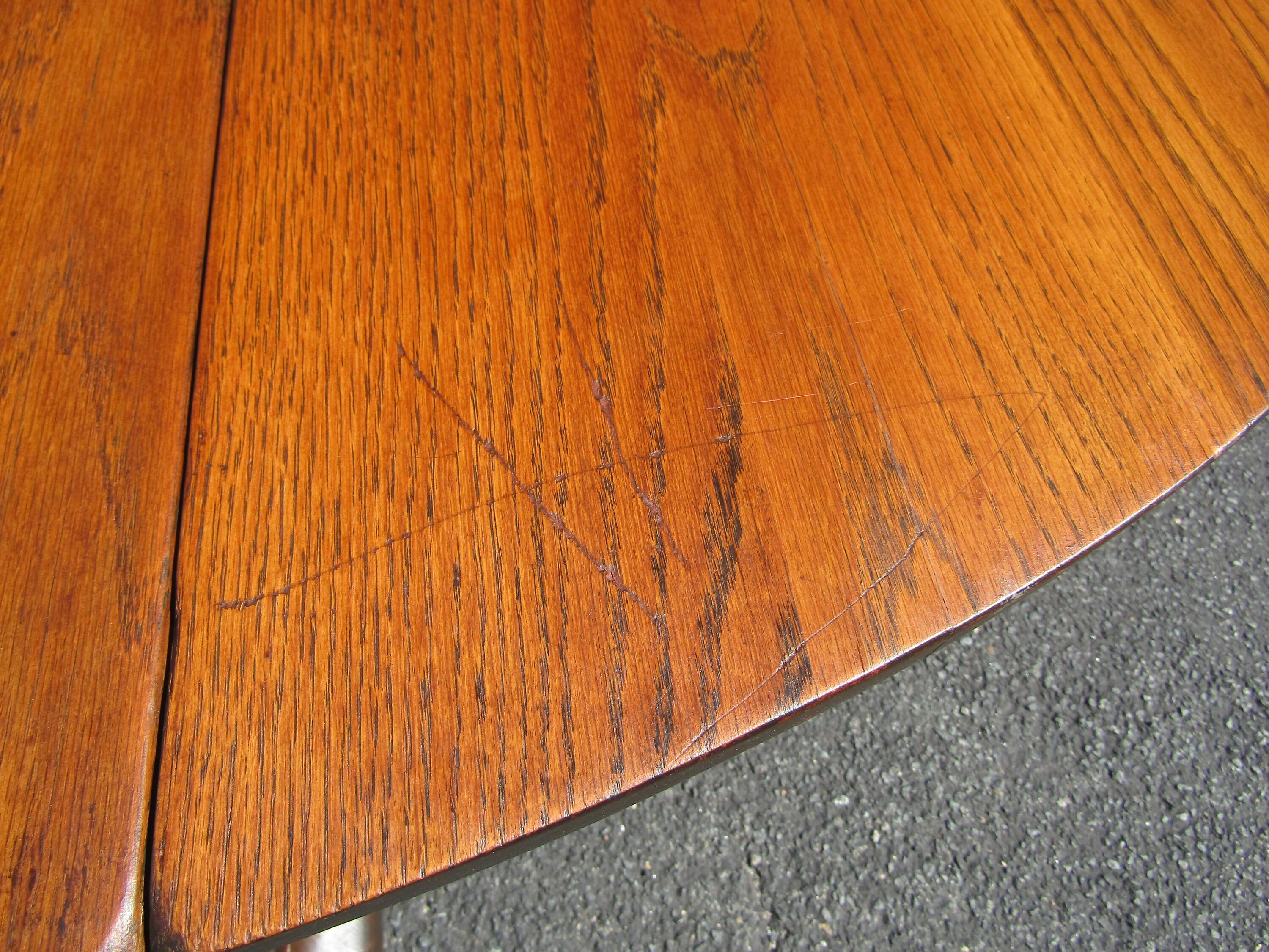 1930s English Oak Drop Leaf Table - Etsy