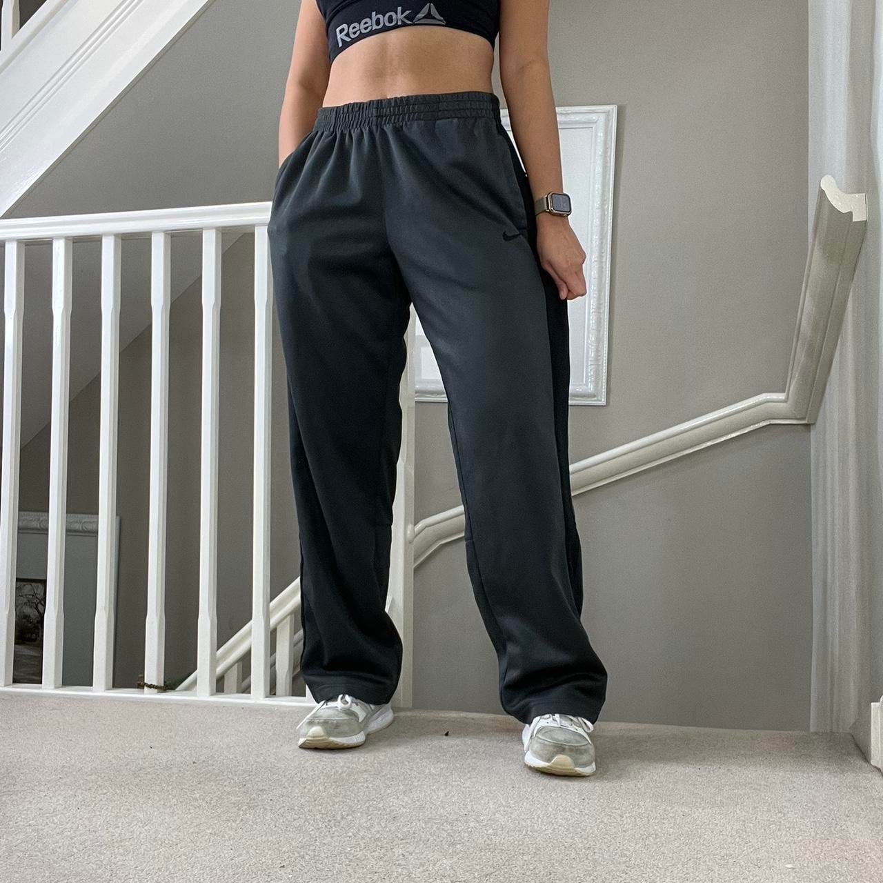 Nike Grey Loose Fit Softshell Track Pants Size M Unisex Vintage Rare ...