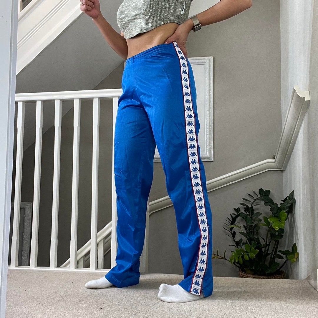 Vintage Rare Kappa Straight Logo Piping Shell Nylon Trackies Track ...