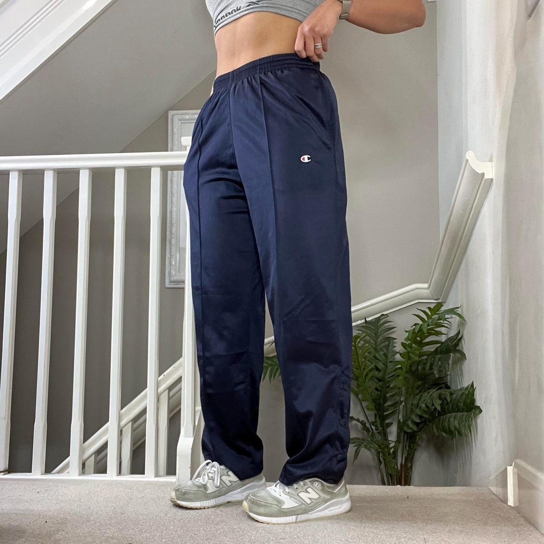 Vintage Champion Soft Tracksuit Bottom Glossy Finished Size S Unisex ...