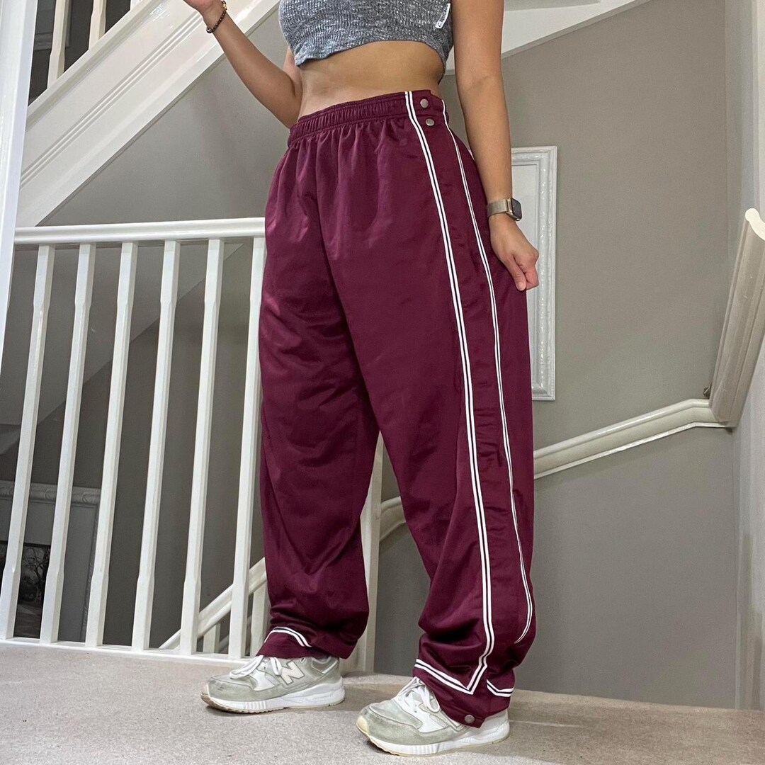 Rare Vintage Adidas Oversized Fit Side Popper Soft Track Pants ...