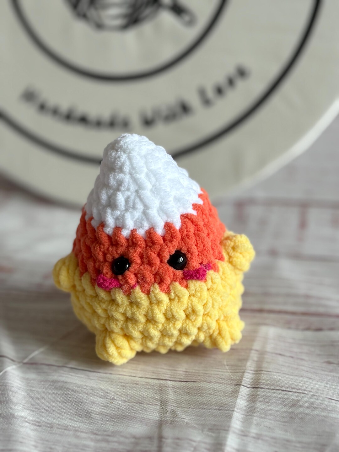 Handmade Crochet Stuffy Amigurumi Halloween Candy Corn Buddy - Etsy
