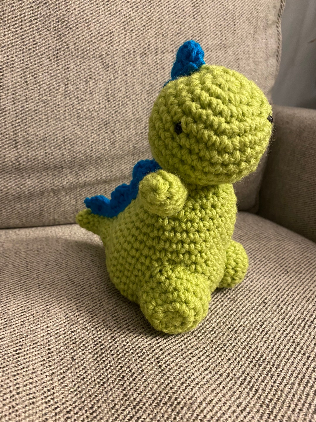 Handmade Crochet Amigurumi Dino Dinosaur T-rex Stuffy Stuffed - Etsy