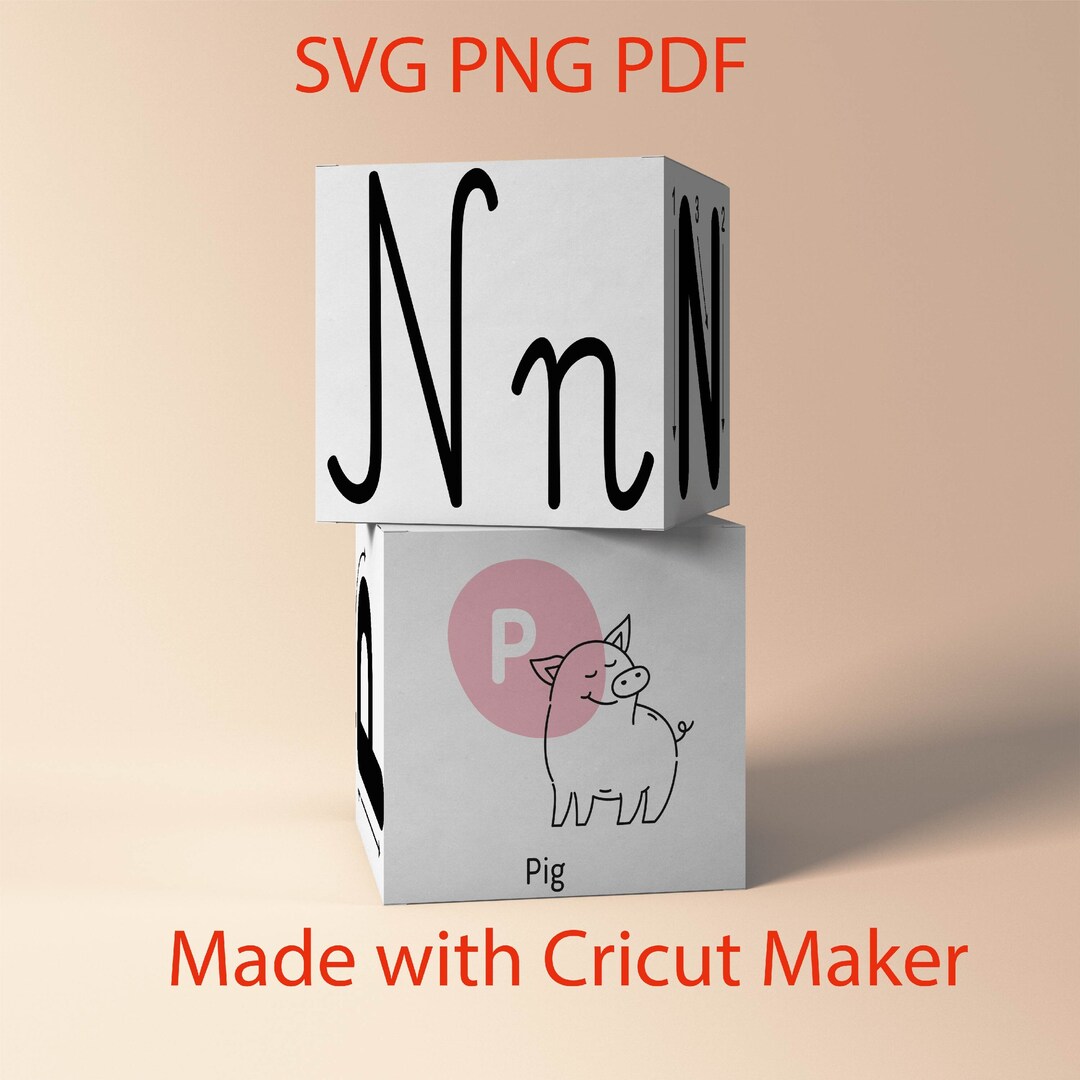 Alphabet Letter Blocks / SVG Cubes / PDF Printable Toy Cubes ...