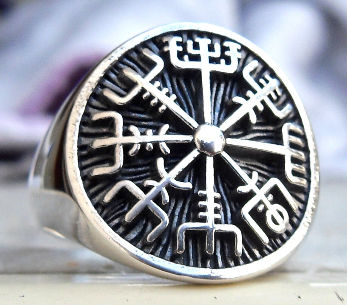 Vegvisir Rune Viking Compass Barbarian Gladiator Medieval Odin | Etsy