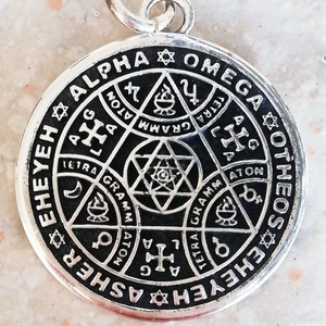 Enochian Sigil of Protection Solomon Kabbalah Amulet Talisman Handmade ...