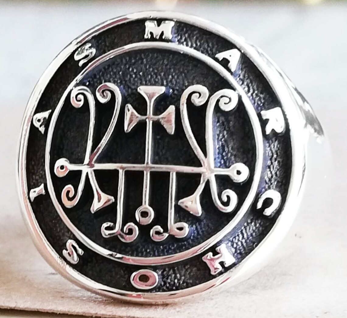 Seal Sigil of Marchosias Handmade 3D Ring Solid Sterling Silver 925 - Etsy