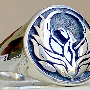 Rising Phoenix Handmade 3D Ring Solid Sterling Silver 925 - Etsy