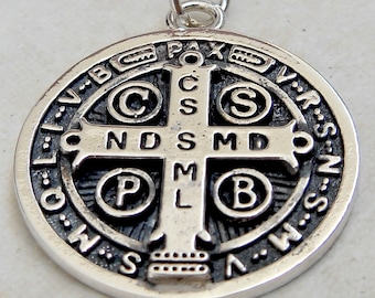 St Benedict Exorcism Cross Demon Protection Ghost Hunter | Etsy