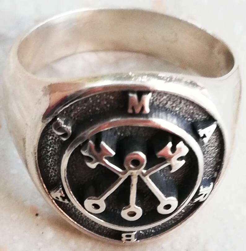 Sigil of Marbas Seal Handmade 3D Ring Solid Sterling Silver | Etsy