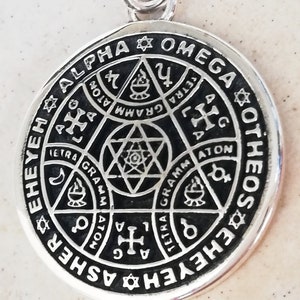 Enochian Sigil of Protection Solomon Kabbalah Amulet Talisman Handmade ...