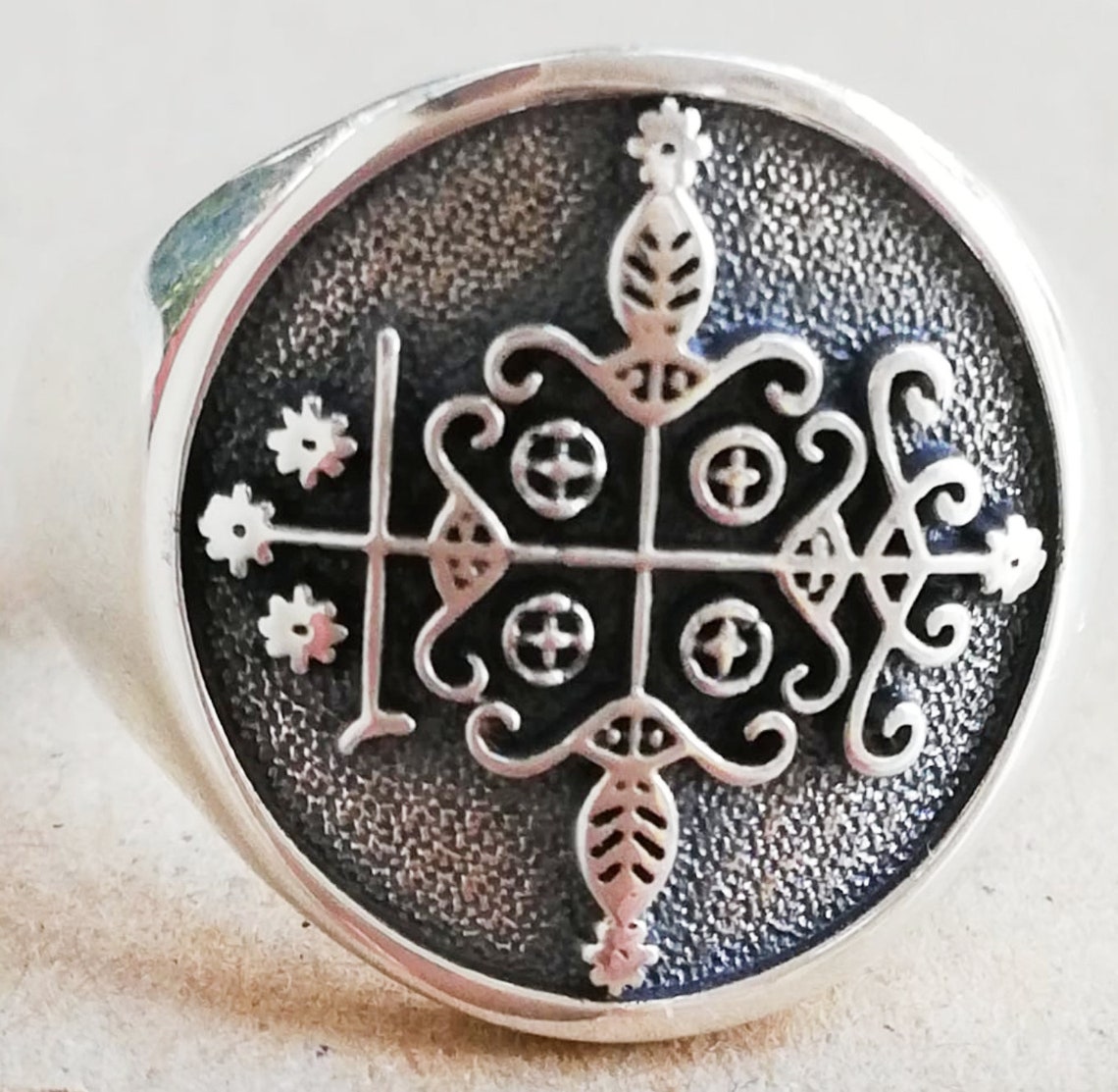 Papa Legba Veve the Guardian of the Crossroads Handmade 3D | Etsy