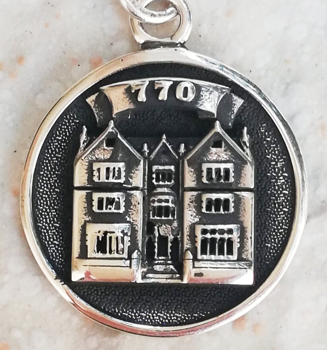 770 Chabad House Jewish Synagogue Handmade 3D Pendant Solid - Etsy