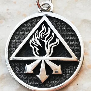 Red King Symbol Sulfur of the Philosophers Handmade 3D Pendant Solid ...