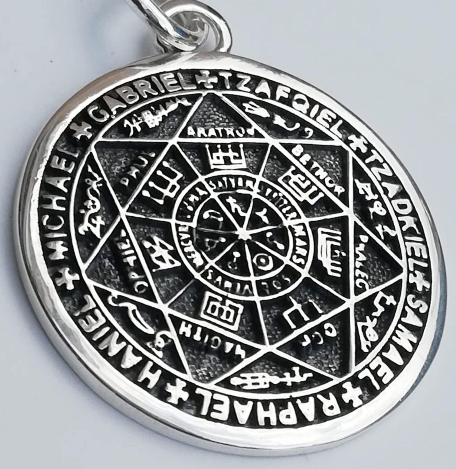 The Seal of the Seven Archangels Seals of Solomon Kabbalah Amulet ...