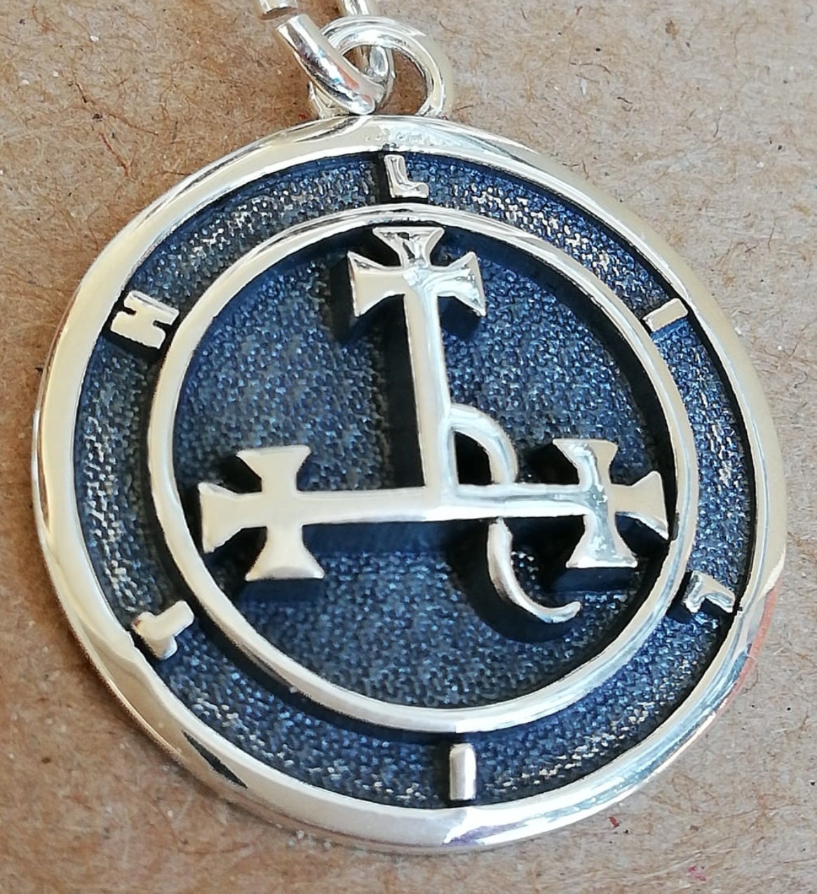 Seal Sigil of Lilith Handmade 3D Pendant Solid Sterling Silver | Etsy