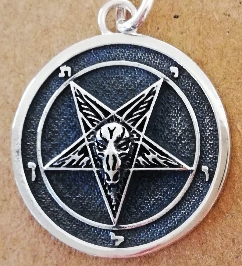 Church of Satan Sigil of Baphomet Lucifer Handmade 3D Pendant | Etsy