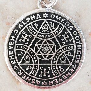 Enochian Sigil of Protection Solomon Kabbalah Amulet Talisman Handmade ...