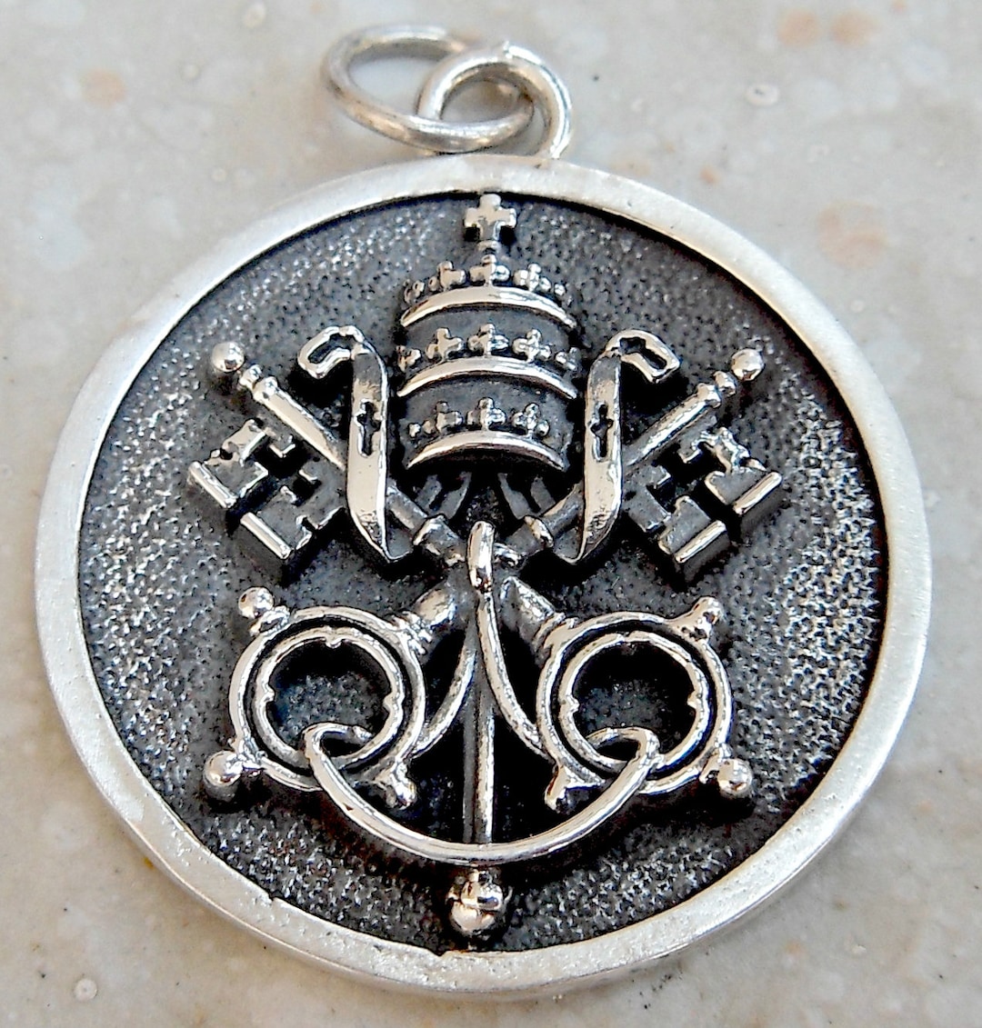 Vatican Christianity Crossed Keys Crown St. Peter Papal Keys Handmade ...