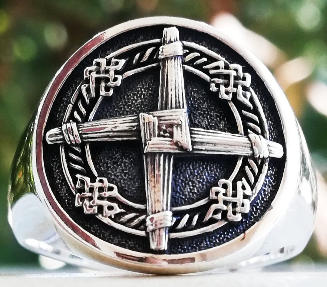 Solid Sterling Silver 925 Saint Brigid's Cross, Protection Irish Symbol ...
