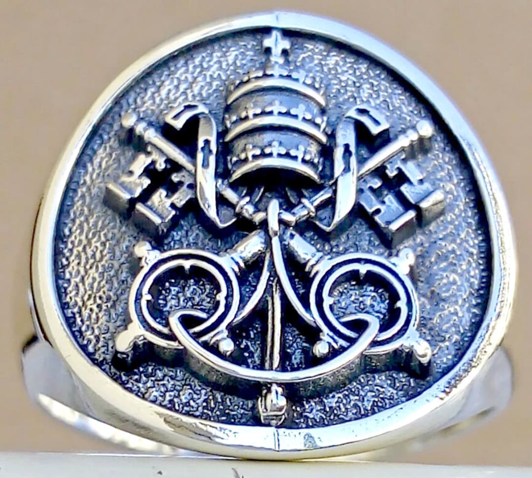 Vatican Christianity Crossed Keys Crown St. Peter Papal Keys Handmade ...
