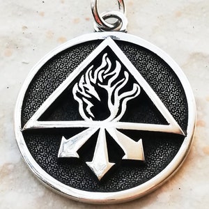 Red King Symbol Sulfur of the Philosophers Handmade 3D Pendant Solid ...