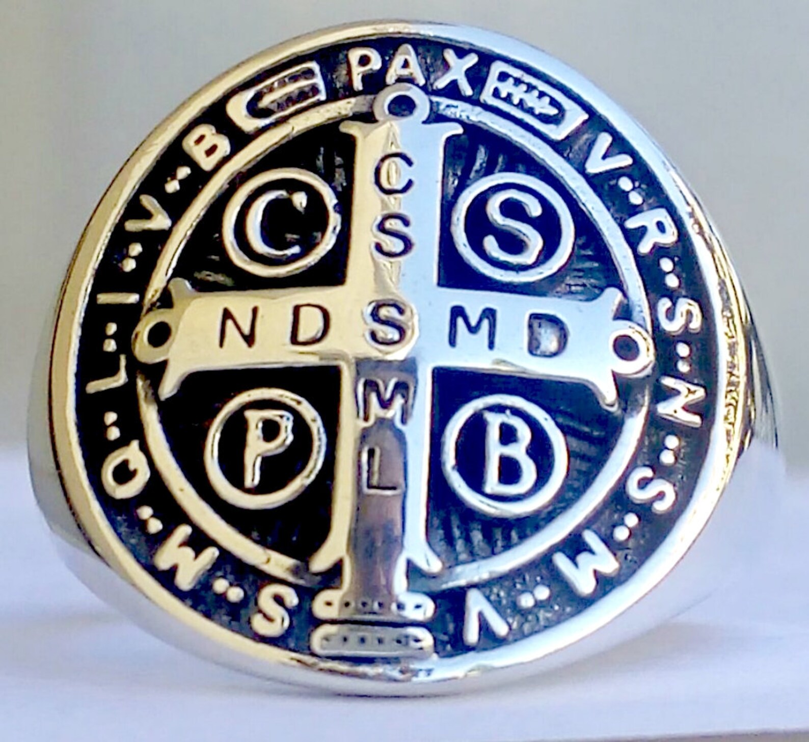 St Benedict Exorcism Cross Demon Protection Ghost Hunter | Etsy