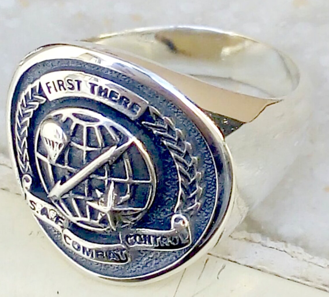 United States Air Force Combat Control Team Handmade 3D Ring Solid ...