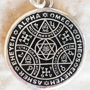 Enochian Sigil of Protection Solomon Kabbalah Amulet Talisman Handmade ...