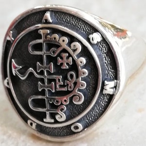 Sigil of Asmoday Sigil of Demons Asmodeus Handmade 3D Ring Solid ...