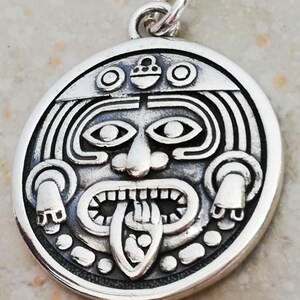Aztec Calendar Stone Pectoral Medallion Antique, Aztec Sun God Tonatiuh ...