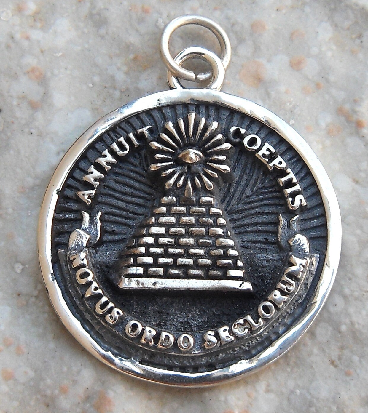 Masonic Annuit Coeptis Novus Ordo Seclorum Handmade 3D Pendant | Etsy