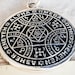 Enochian Sigil of Protection Solomon Kabbalah Amulet Talisman Handmade ...