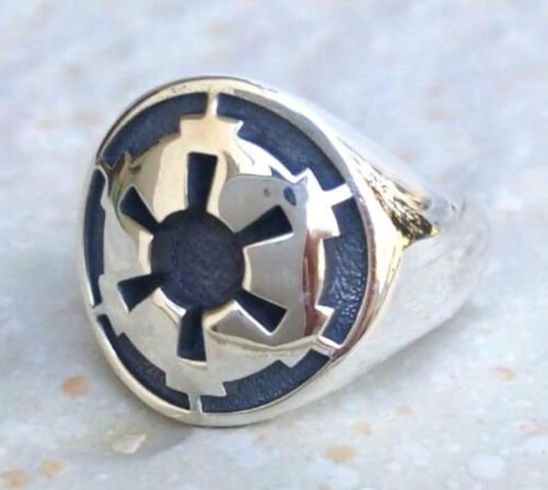 Star Wars Galactic Empire Imperial Crest Handmade 3D Ring - Etsy