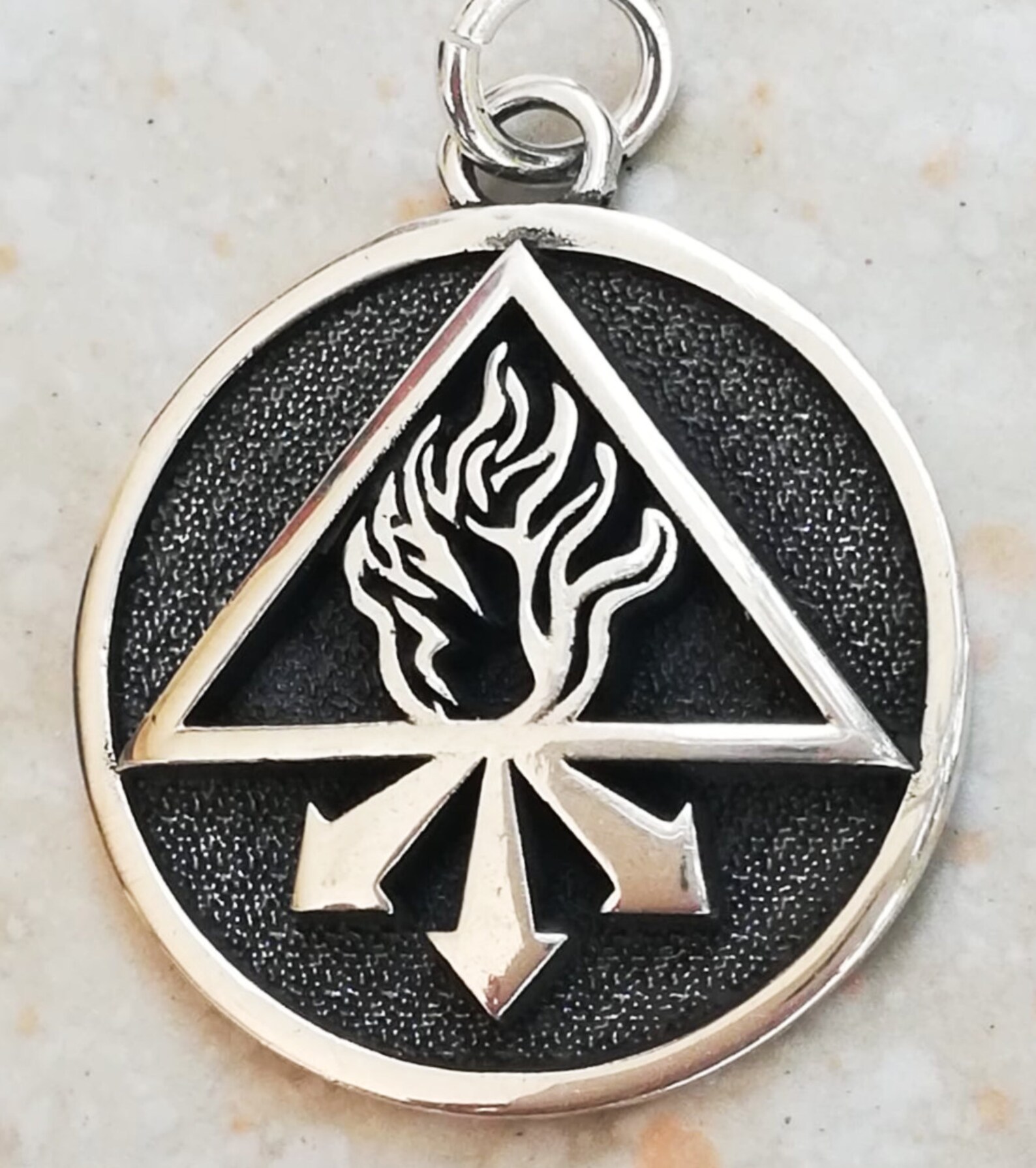 Red King Symbol Sulfur of the Philosophers Handmade 3D Pendant Solid ...