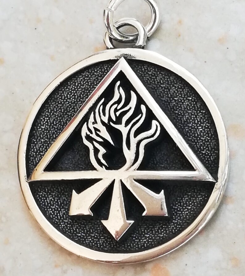 Red King Symbol Sulfur of the Philosophers Handmade 3D Pendant Solid ...