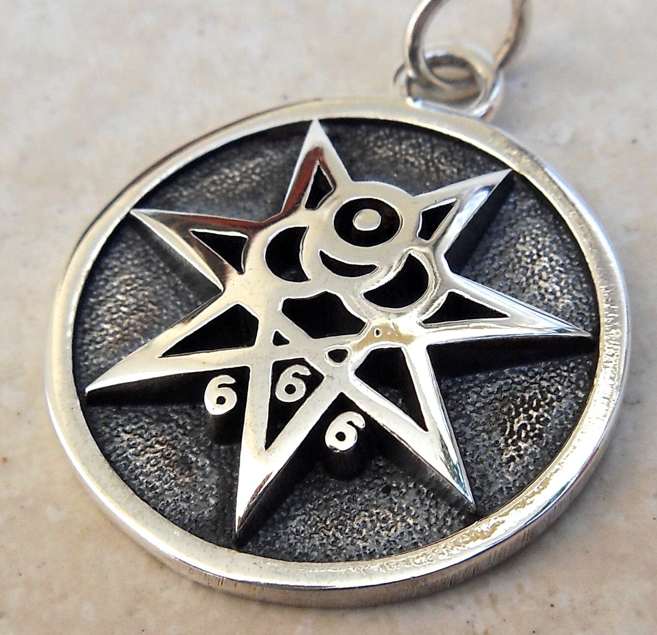 Mark of The Beast 666 Handmade 3D Pendant Solid Sterling | Etsy