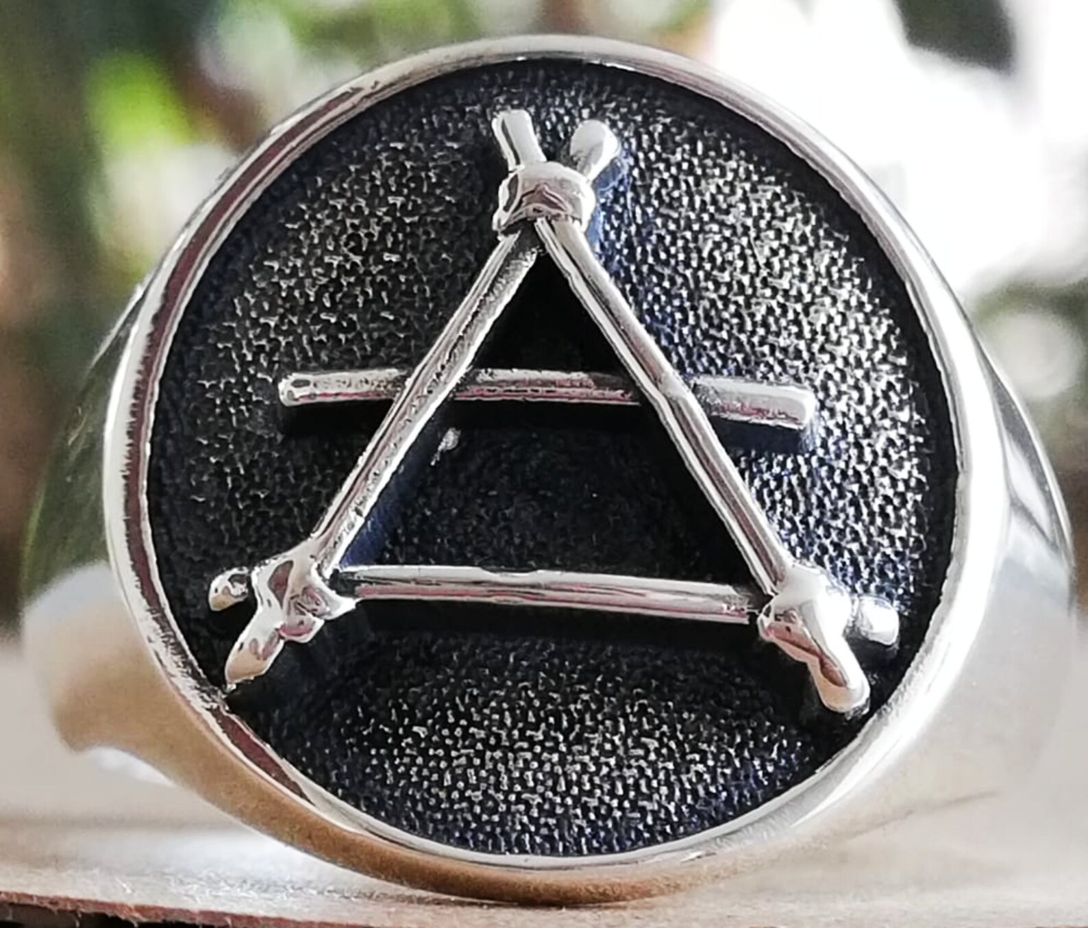 Air Symbol Upward Triangle Emblem Air Element Amulet Talisman Handmade ...