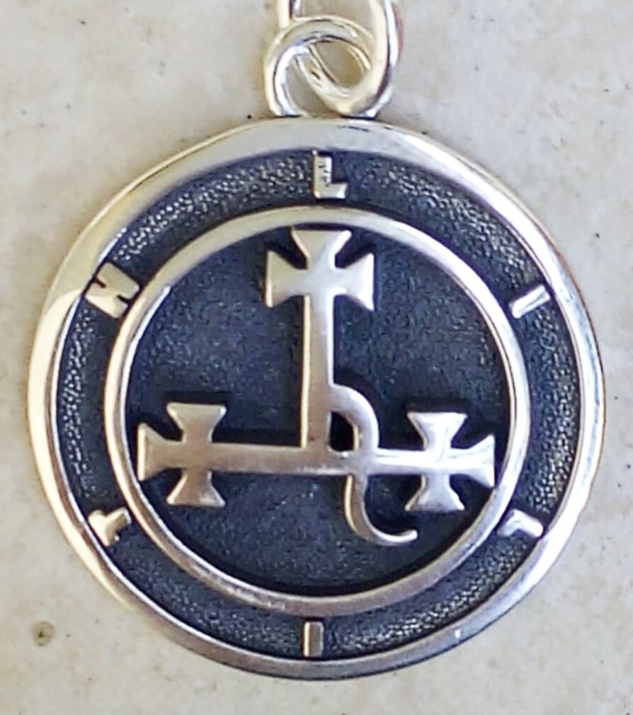 Seal Sigil of Lilith Handmade 3D Pendant Solid Sterling Silver | Etsy
